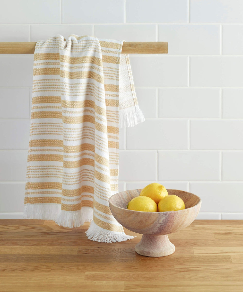 Parker Kitchen Towel & Tatum Mini Mitt Set of 4 – Blue Loom